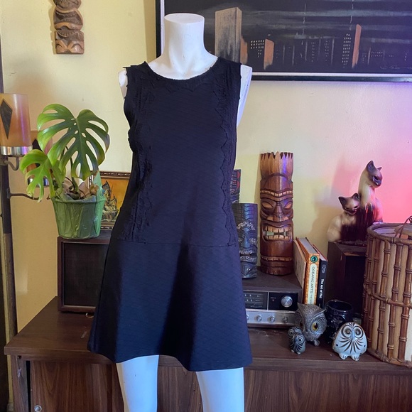 Sanctuary | Dresses | Ladies Little Black Mod Dress With Lace Gothic ...